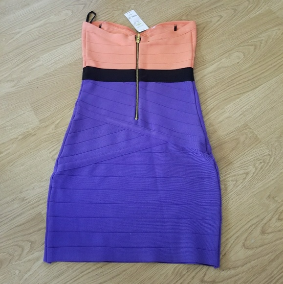bebe | Dresses | Bebe Colorblock Bodycon Dress | Poshmark